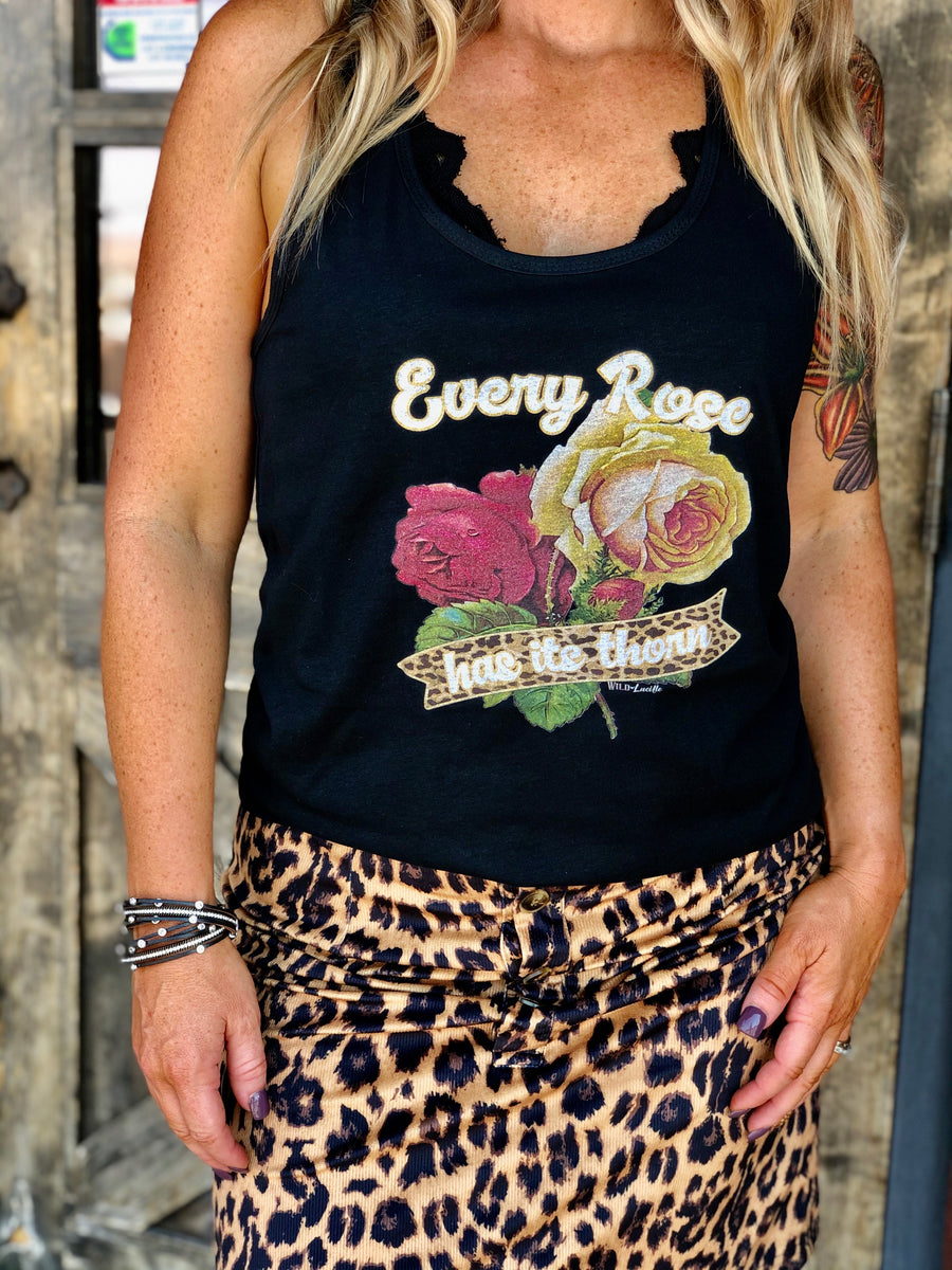 Every Rose Has Its Thorn Tank The Feisty Bull Boutique